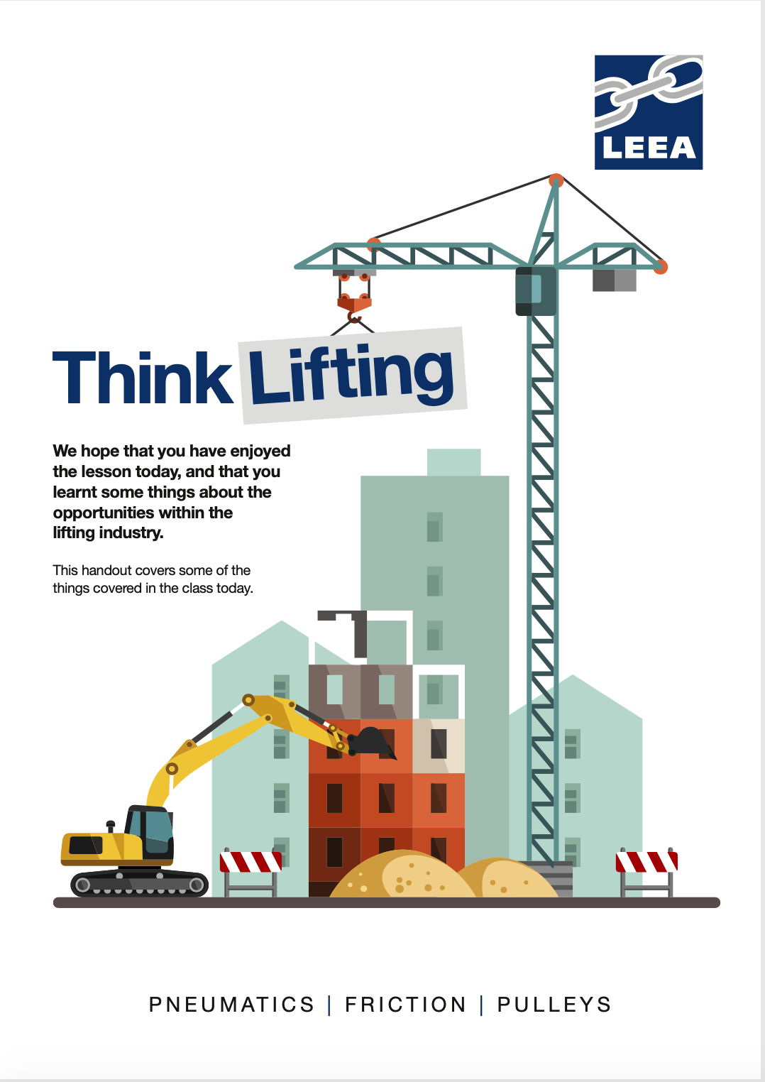 LEEA to launch Think Lifting Lesson for schools - Lift and Hoist ...