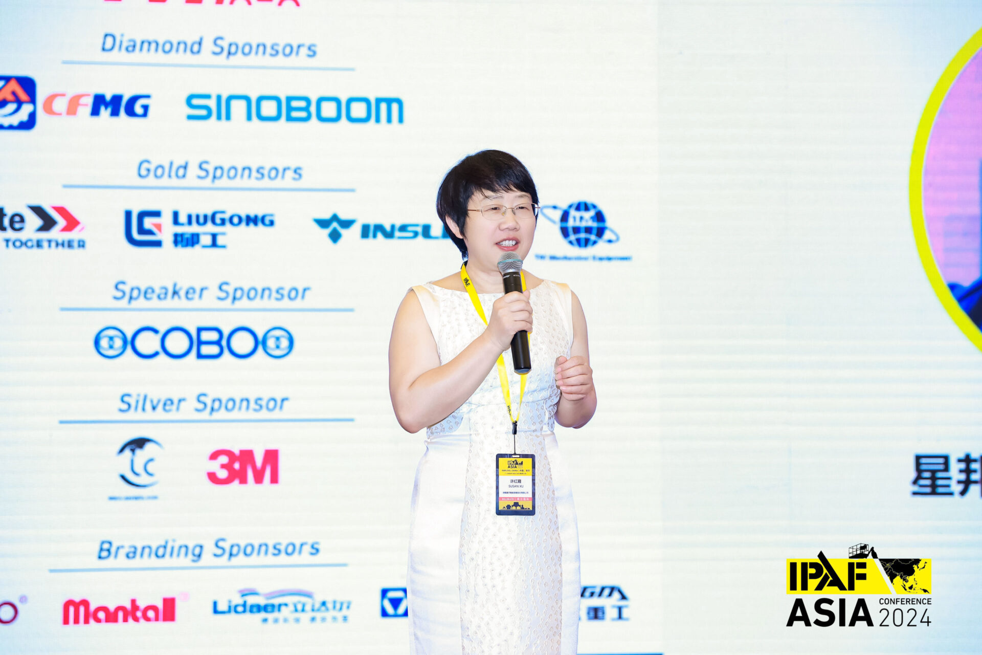 Sinoboom’s Susan Xu at IPAF Asia 2024 - Lift and Hoist Australasia ...